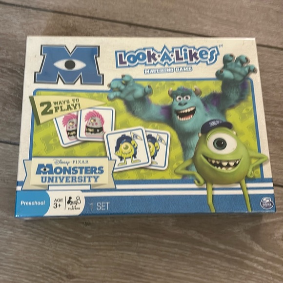 Disney | Toys | New Disney Pixar Monsters Inc University Matching Game ...